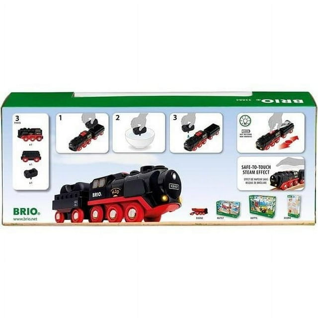 BRIO World Railway Classic Toy Train Set for Kids with Battery-Operated ...