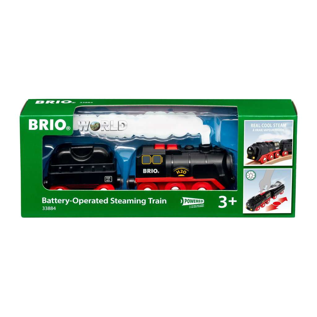 BRIO Battery-Operated Steaming Train BRIO World Train - Walmart.com