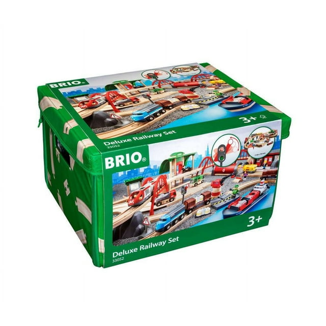 BRIO Deluxe Railway Set for Kids with Classic Bridges and Battery ...