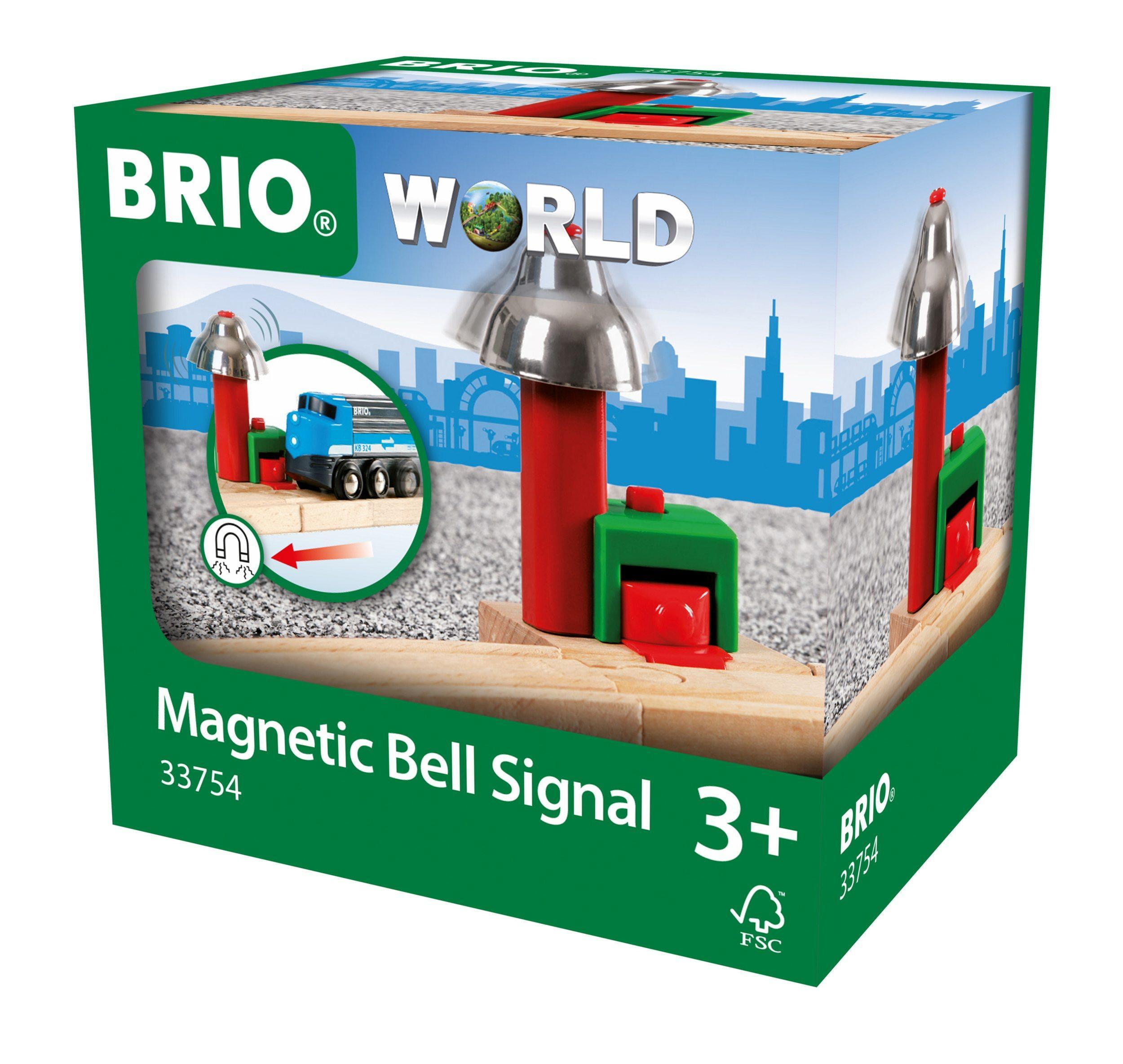 Brio Magnetic Bell Signal Accessory, Wooden Train Tracks, Railway ...