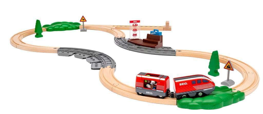 BRIO World – 36102 Pull Back Train Set | Toy Train Set for Kids Aged 3 ...