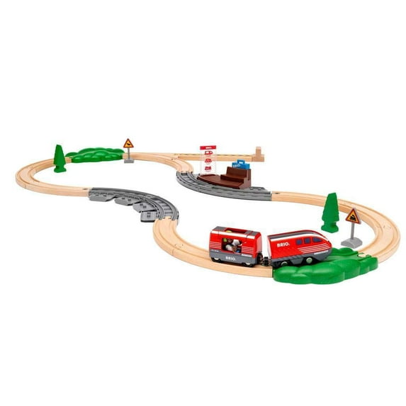 BRIO World – 36102 Pull Back Train Set | Toy Train Set for Kids Aged 3 ...