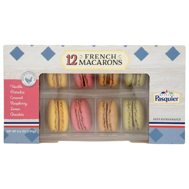 BRIOCHE PASQUIE - Assorted Fresh Macarons (12-Pack) 5.6OZ ( Pack of 12 ...