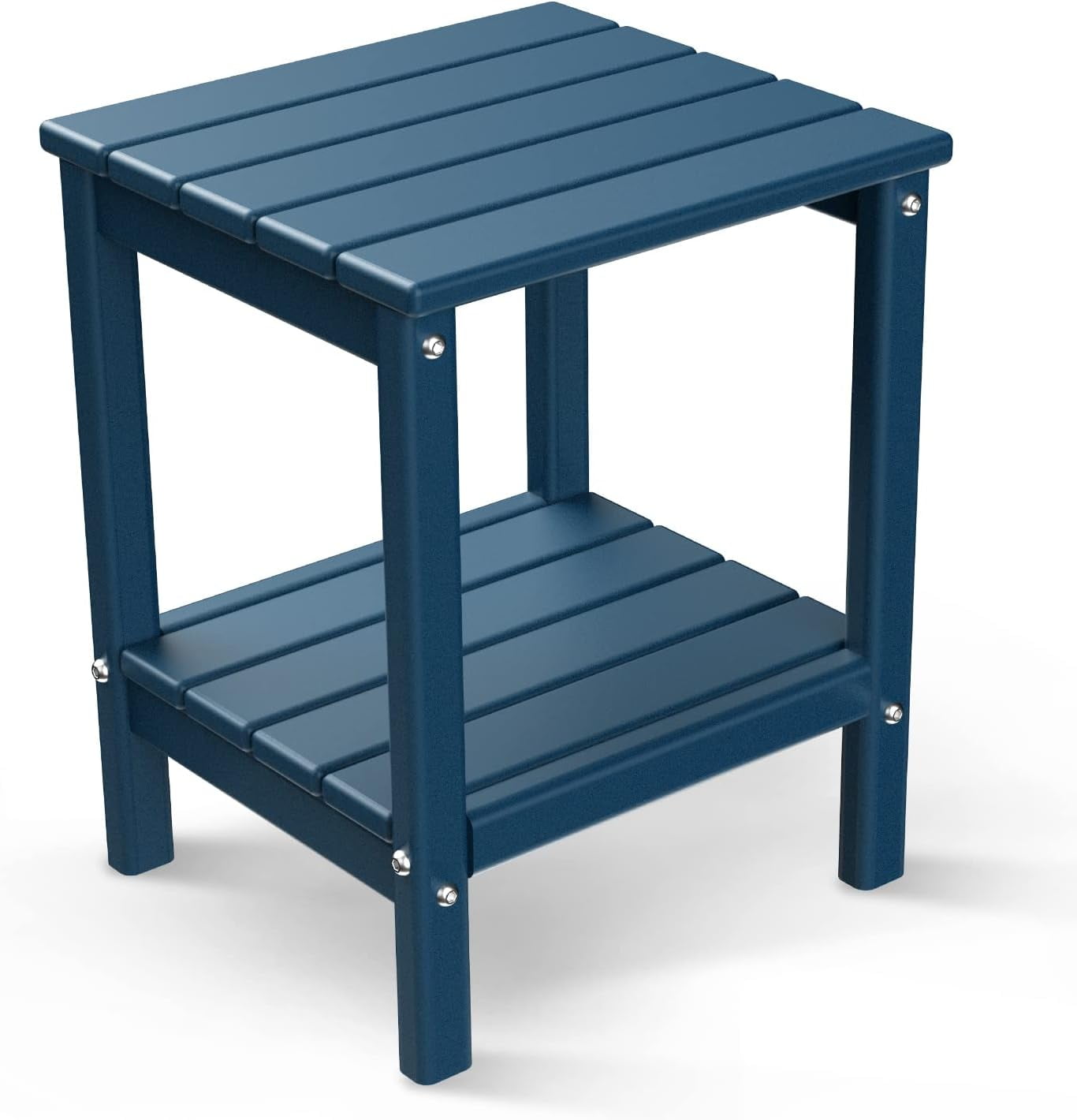 BRIOPAWS Adirondack Side Table, HDPE Weather Resistant Outdoor Table, 2 ...