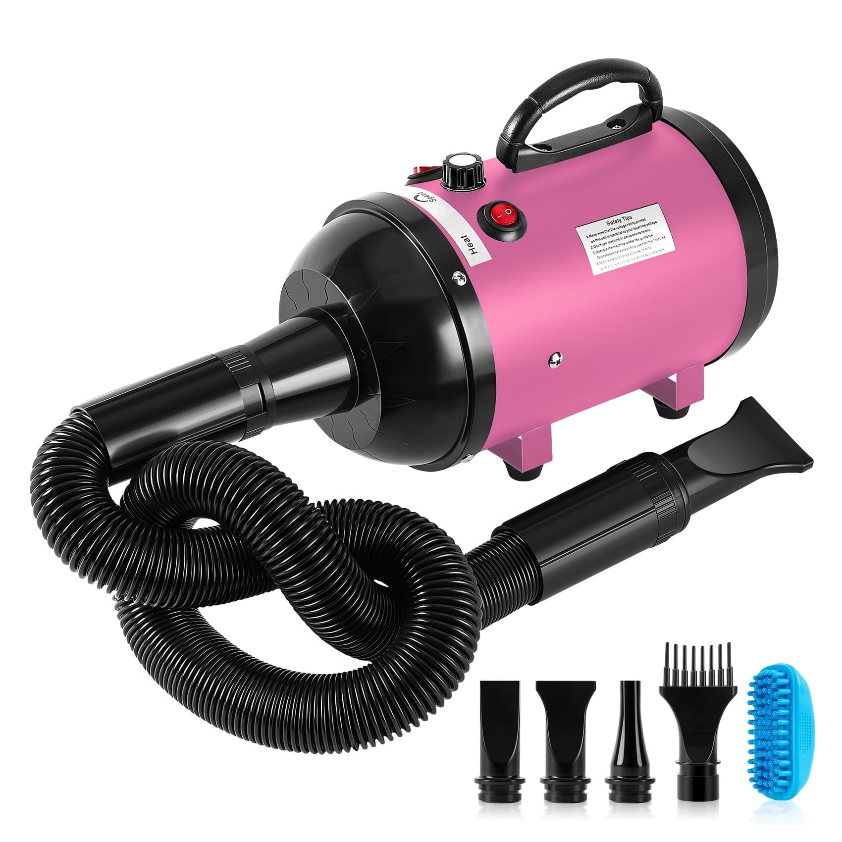 Dog Blower Pet Hair Dryer with Adjustable Speed Temperature, Pet Hair ...