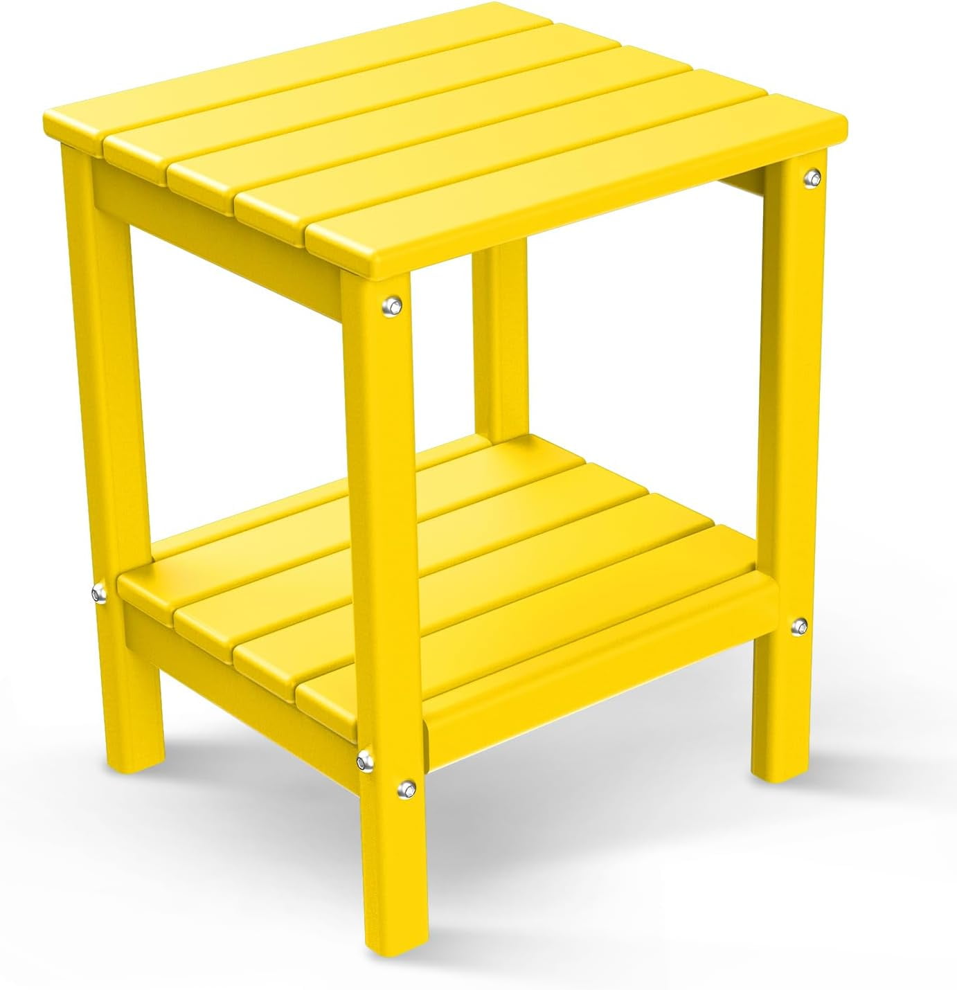 BRIOPAWS Outdoor-Side-Table | Small | HDPE Plastic | Patio End-Table ...