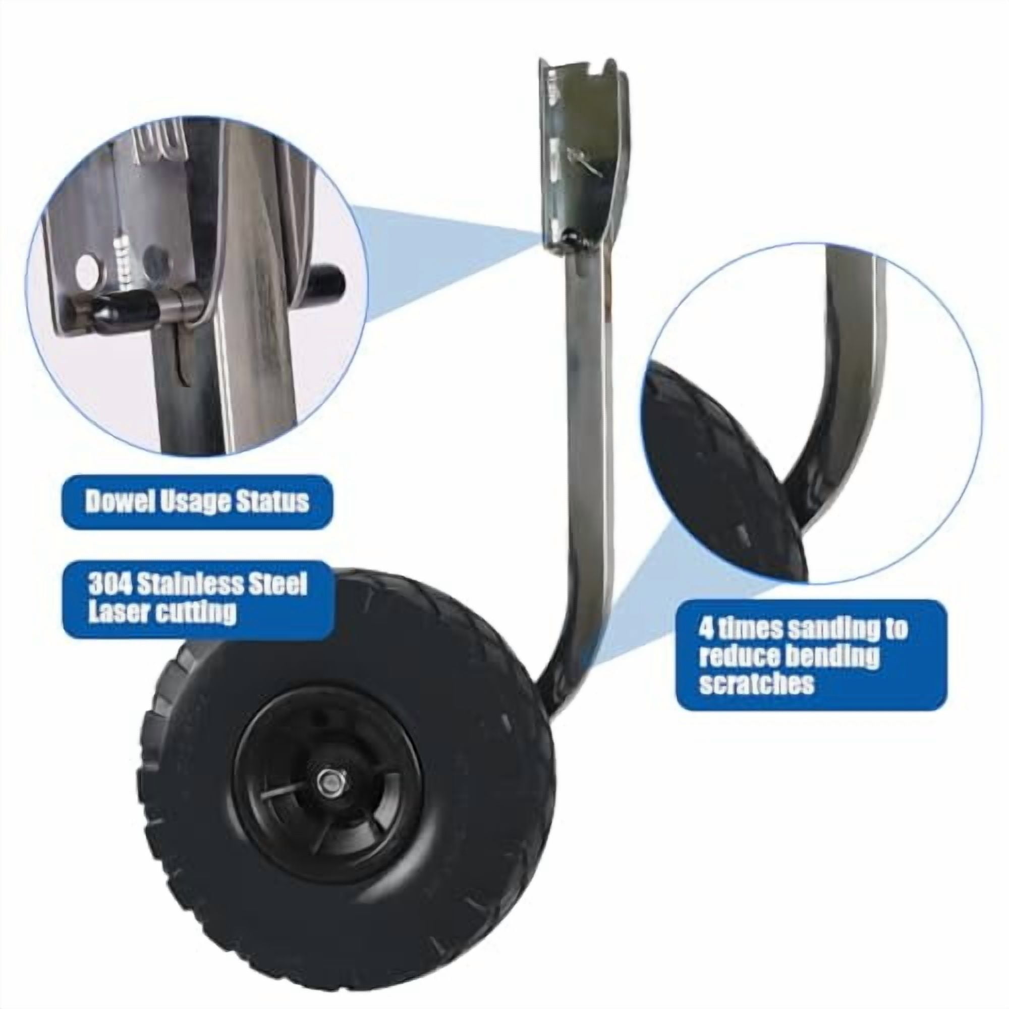 BRIS Stainless Steel Boat Transom Launching Wheel for Inflatable Boat ...