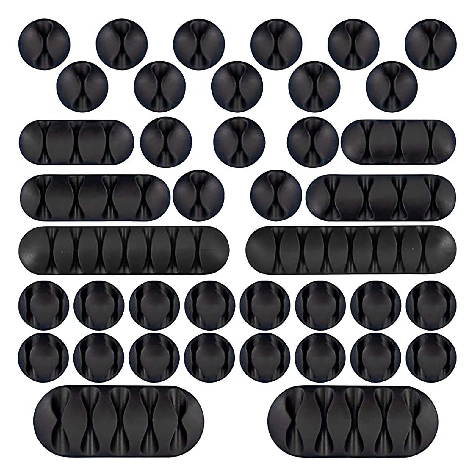BRISEZZS 40pc Cable Holder Self-adhesive Cable Management Cable ...