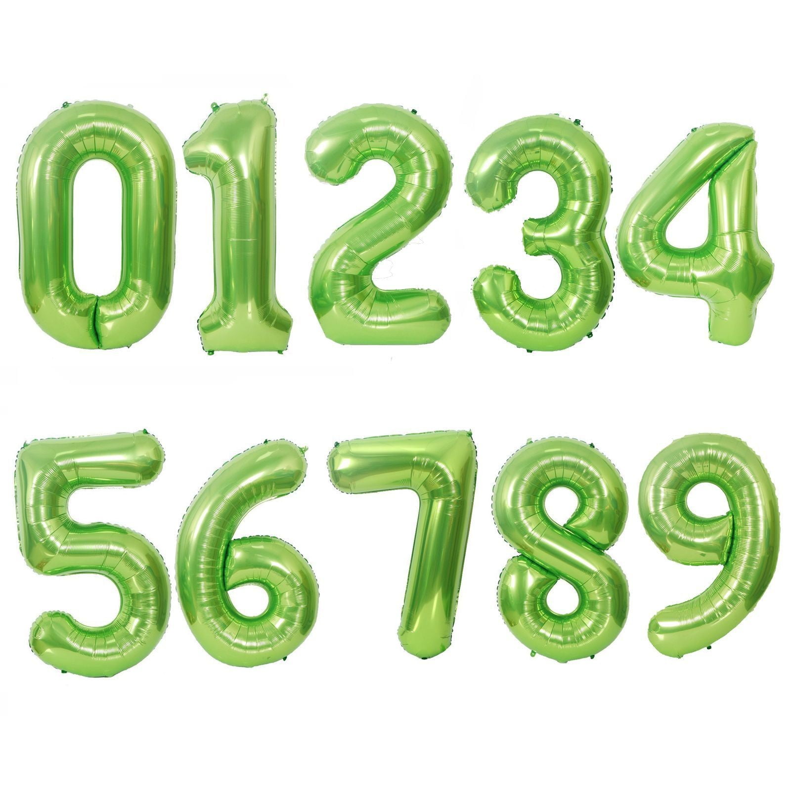 BRISEZZS 42 inch Large Foil Helium Number Balloon Birthday Wedding ...