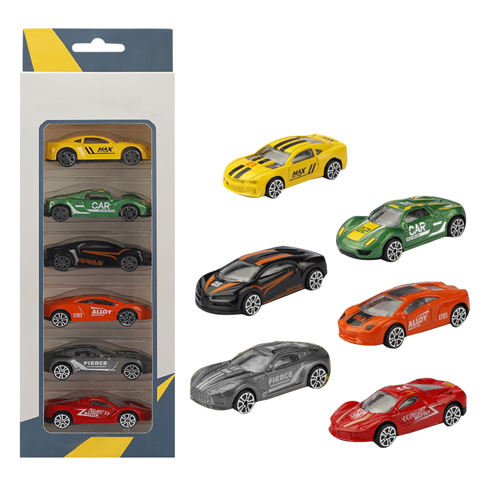 BRISEZZS Alloy Car 6pcs, 1:64 Small Car Model, The Best Gift For ...