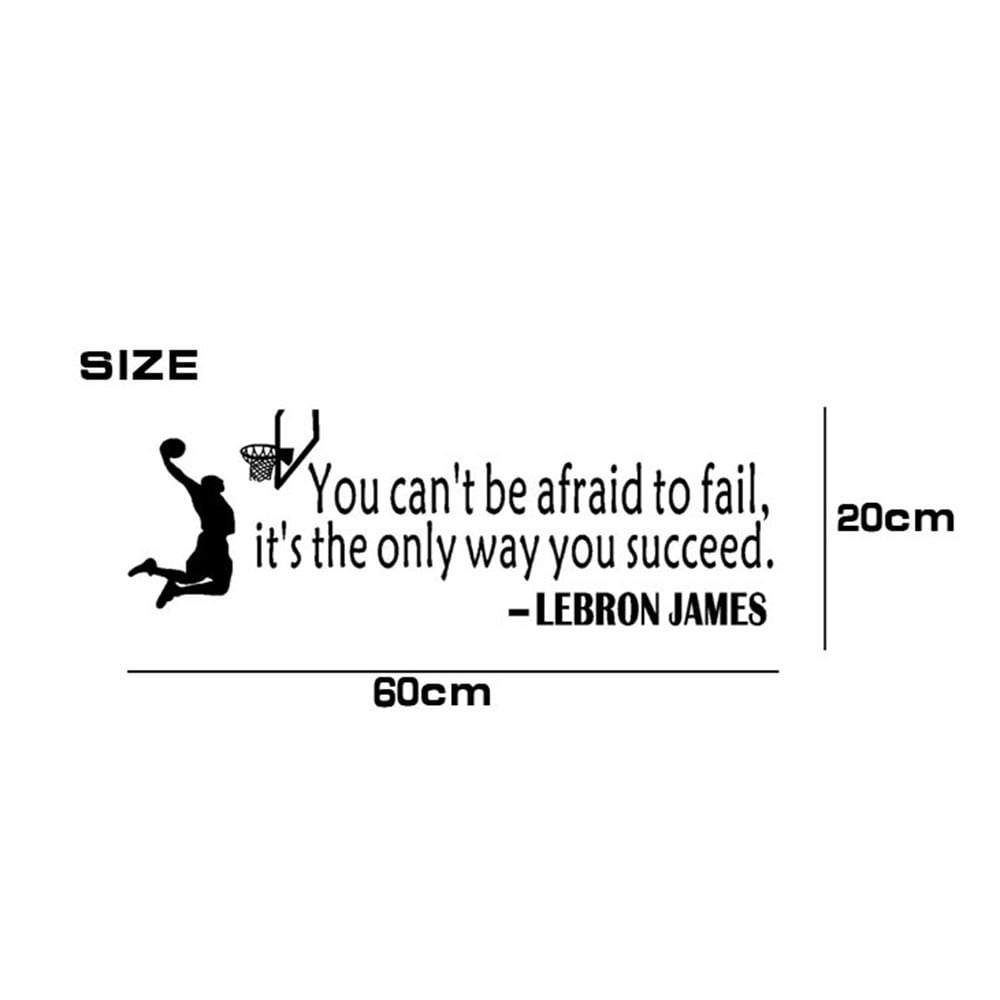 BRISEZZS Basketball Sports Vinyl Decal Art Wall Sticker DIY Home Room ...