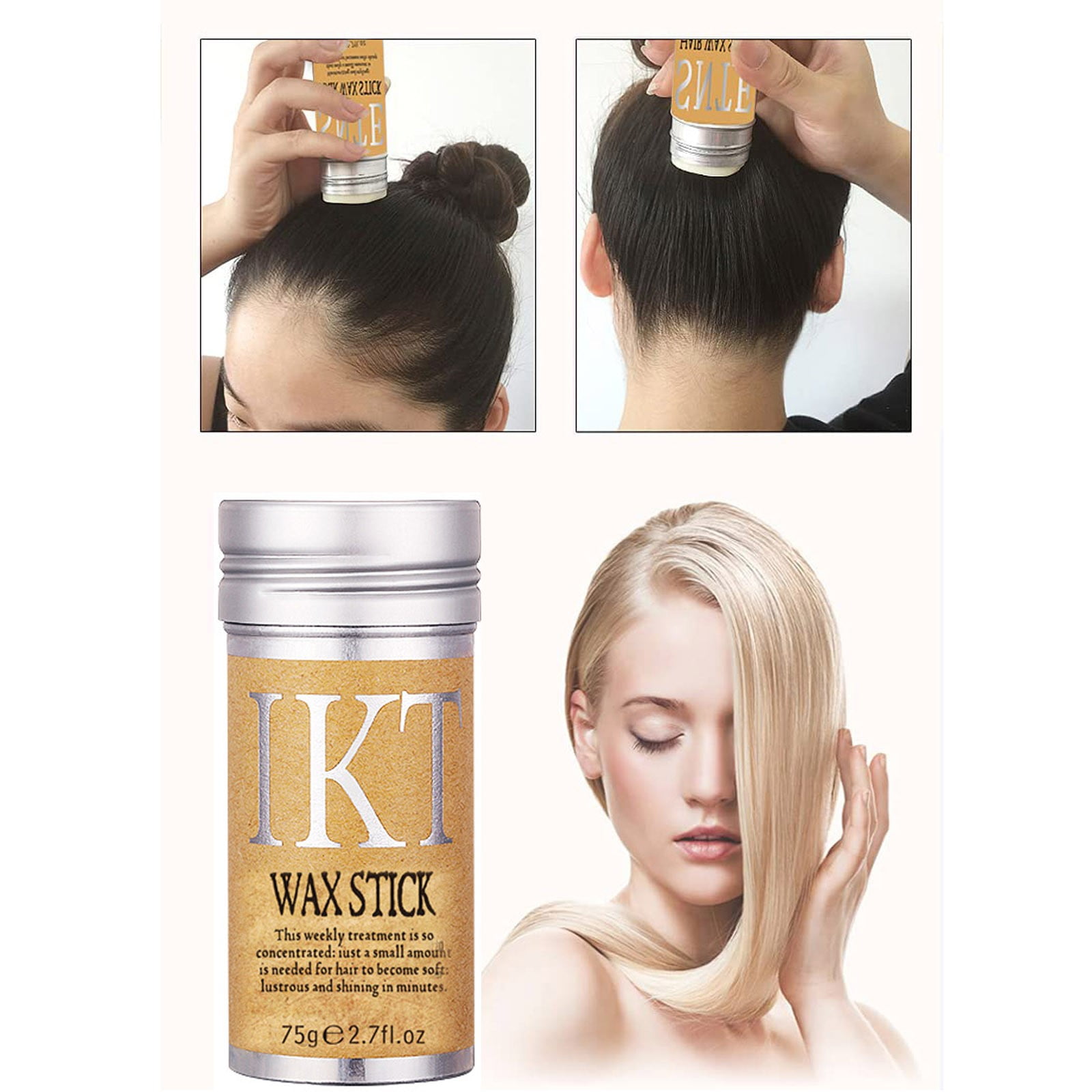 BRISEZZS Cera Estereotipada Discount! Hair Wax Stick Anti-Frizz Broken Hair Finishing Styling ...