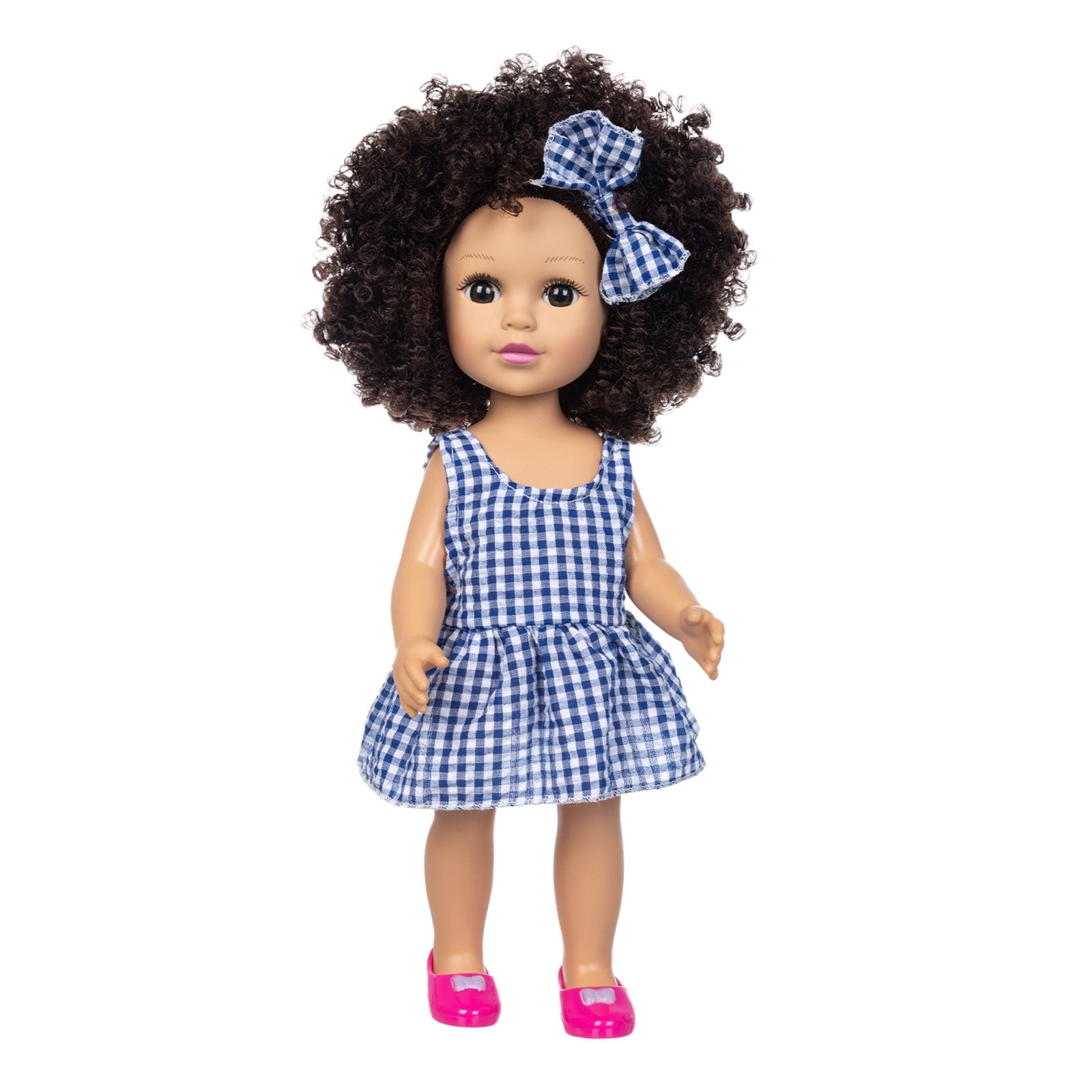 BRISEZZS Curly Hair Cute Doll Simulation Cute Curly Hair Doll 35CM Baby ...