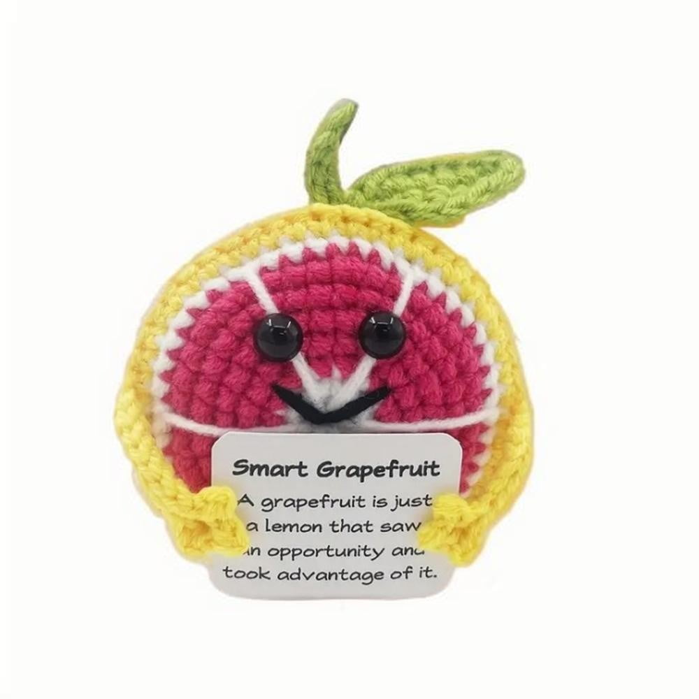 BRISEZZS Funny Positive Cute Emotional Support Crochet Novelty ...