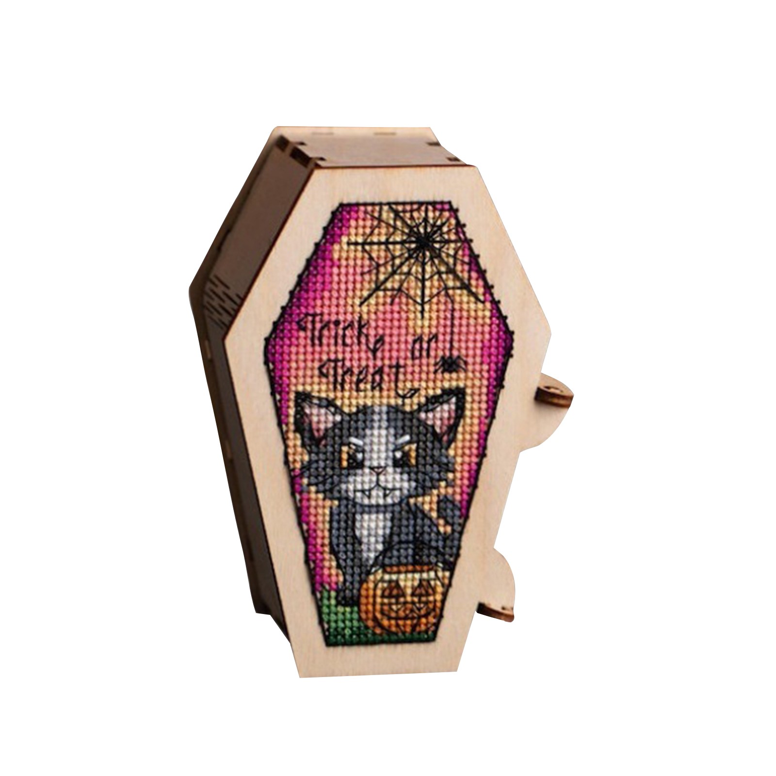 BRISEZZS Halloween Coffin Cross Kit Gothic Halloween Embroidery With ...