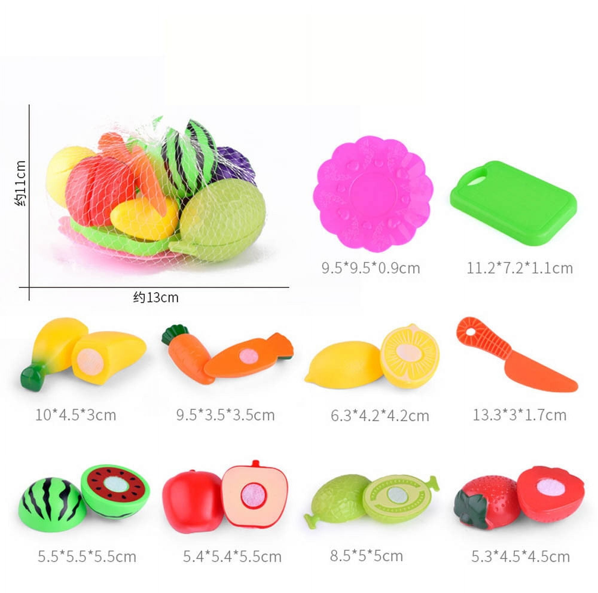 BRISEZZS Kids Pretend Role Play Kitchen Fruit Vegetable Food Toy ...