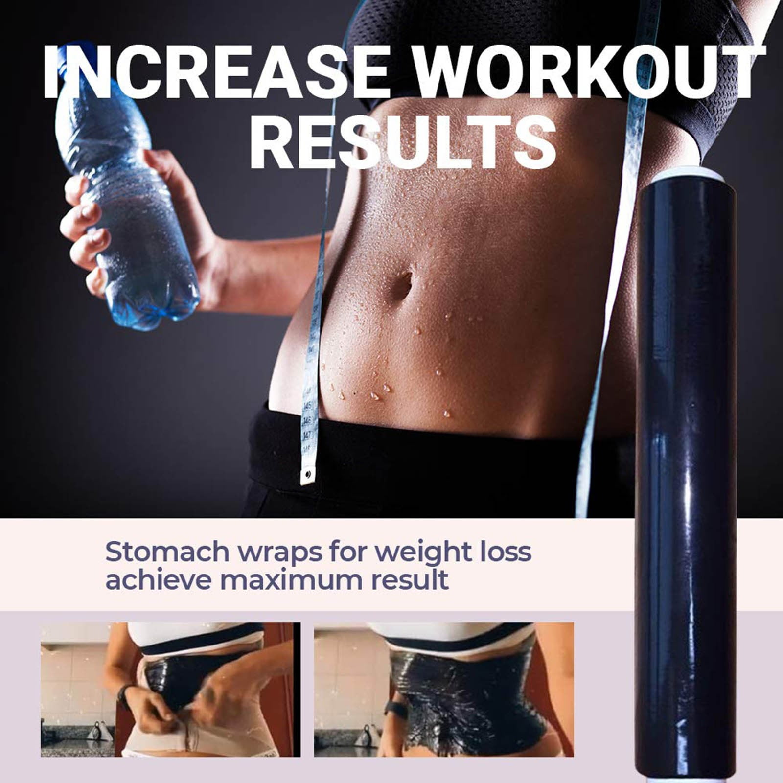 BRISEZZS Markdown Osmotic Plastic Body Wrap Paper Cellulite Waist ...