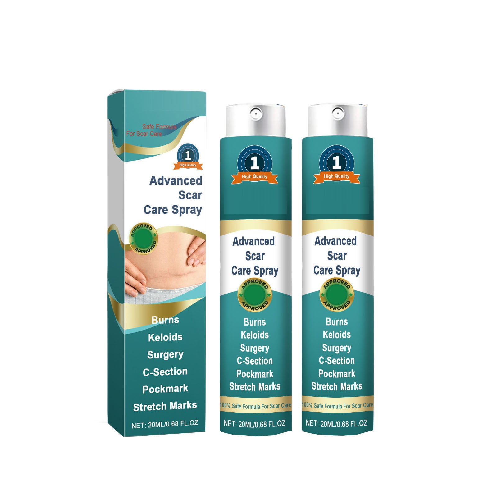 BRISEZZS Markdown Scar Removal Grade Spray, Pregnant Women Stretch Mark ...