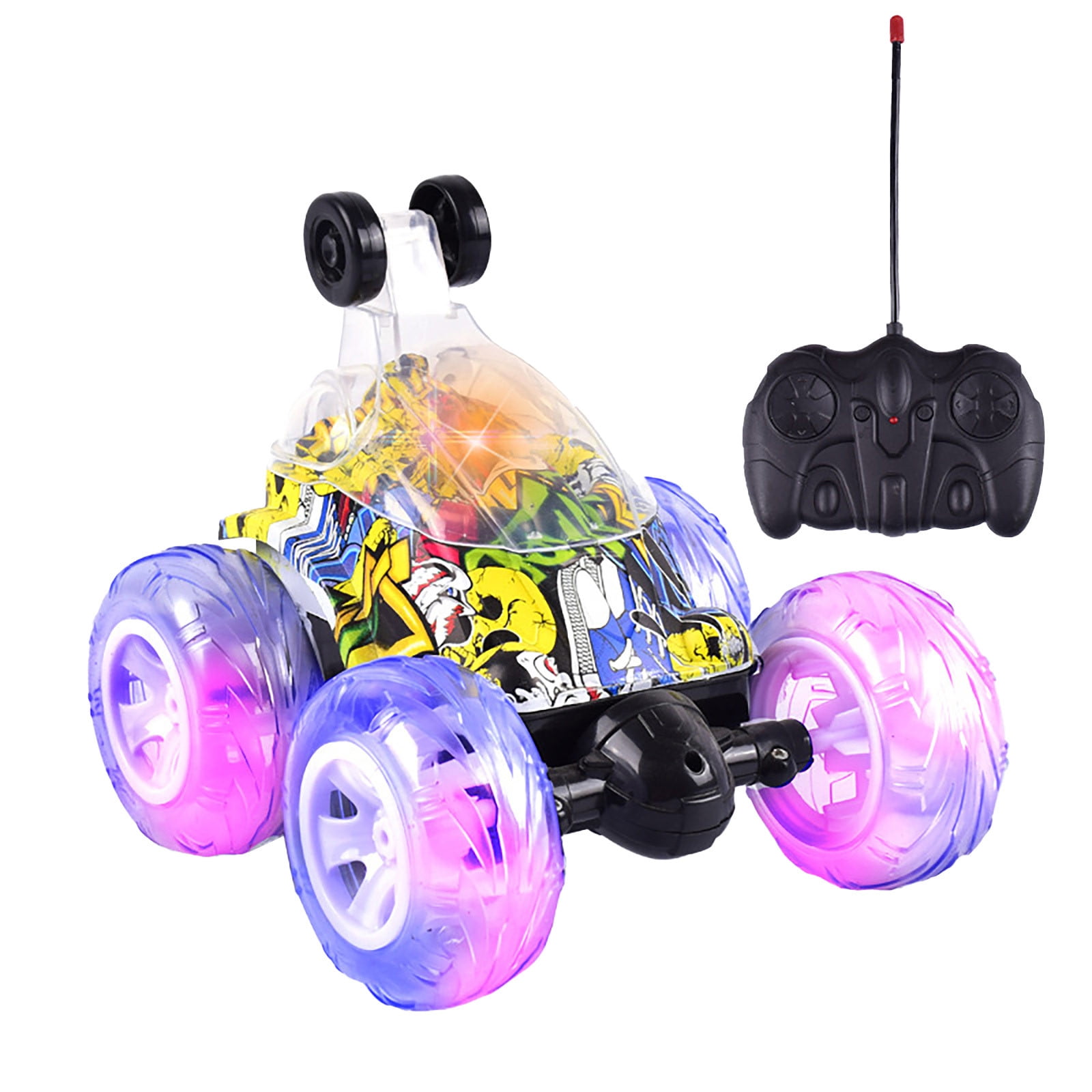 BRISEZZS Remote Control Stunt Car For Kids,RC Stunt Car With 360°Flips ...