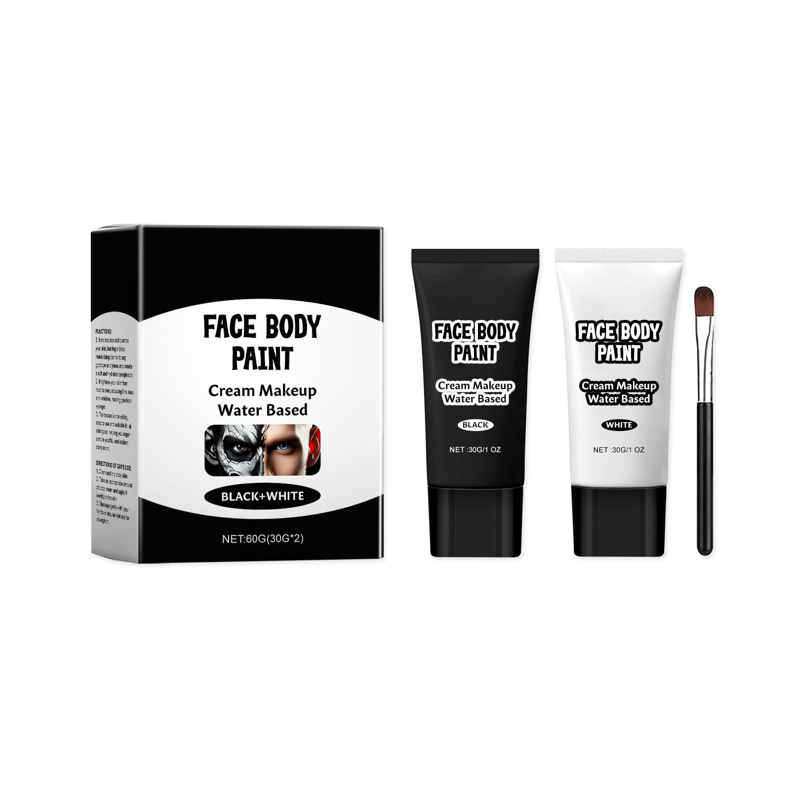 BRISEZZS Sale Nuevos! Halloween Blacks and Whites Foundation Make-Up ...