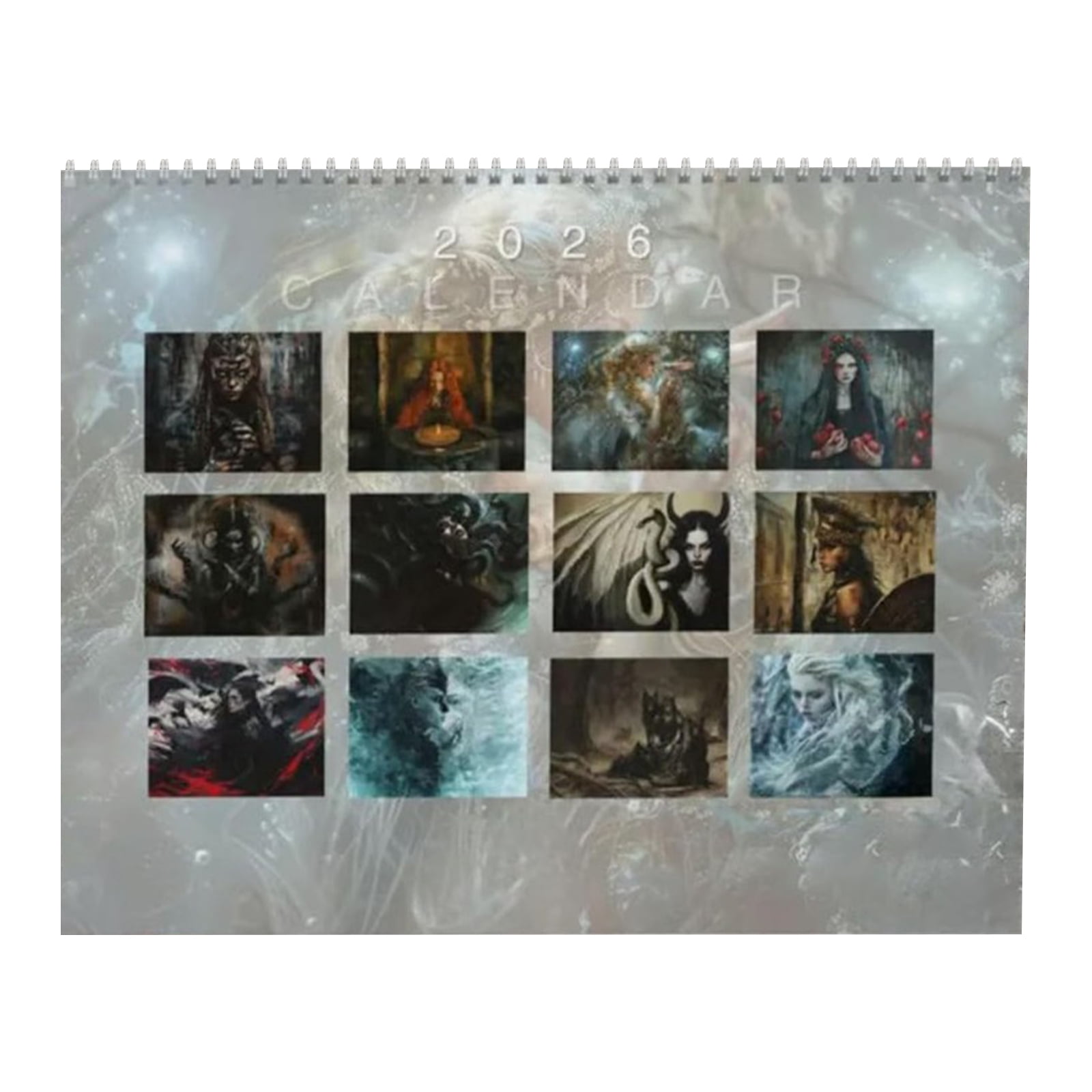 BRISEZZS Witchcraft Calendar 2026 – Pagan Rings And Moon Phases ...