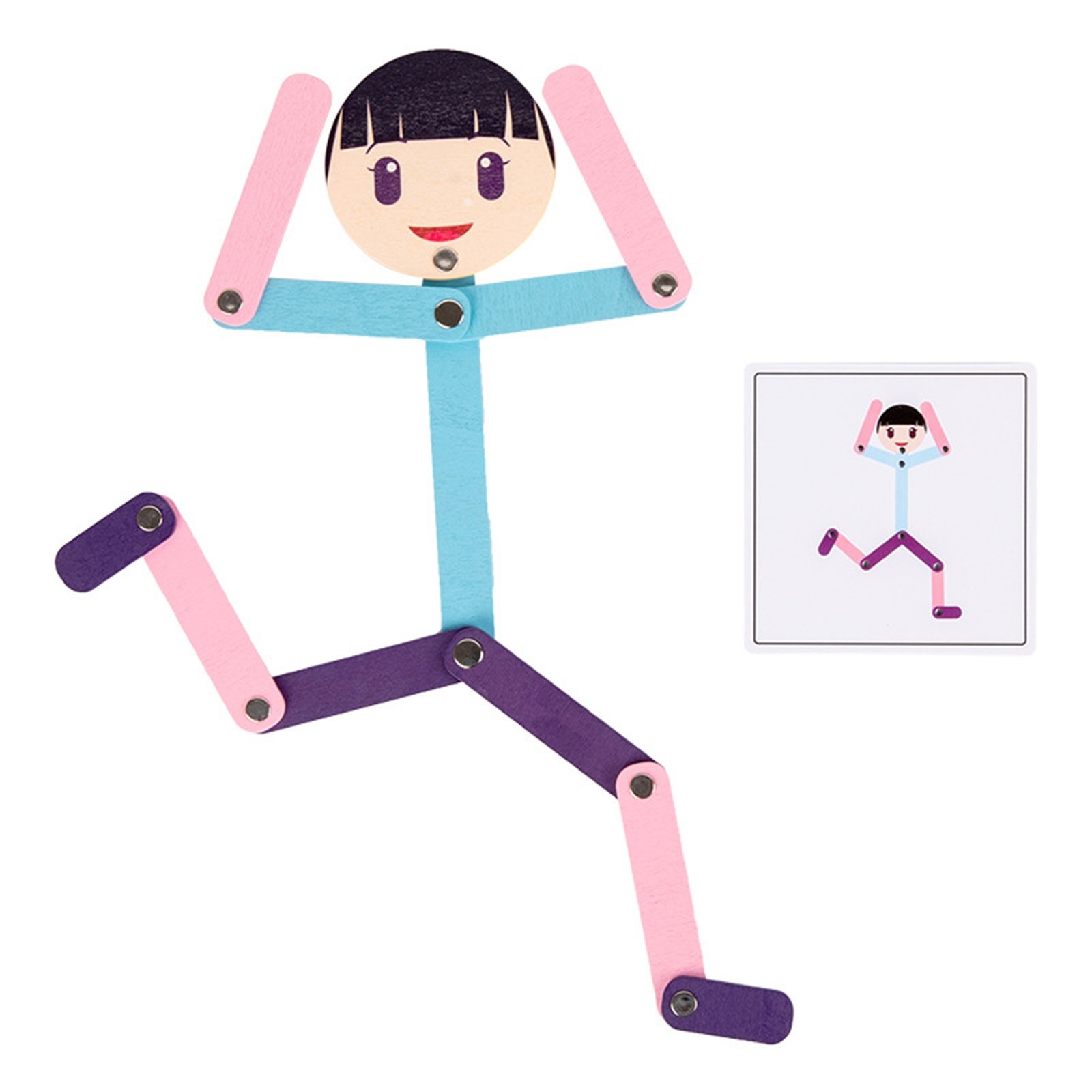 BRISEZZS Wood Stickman Puzzle Toys - Stickman Toy, New Wooden Stick Man ...