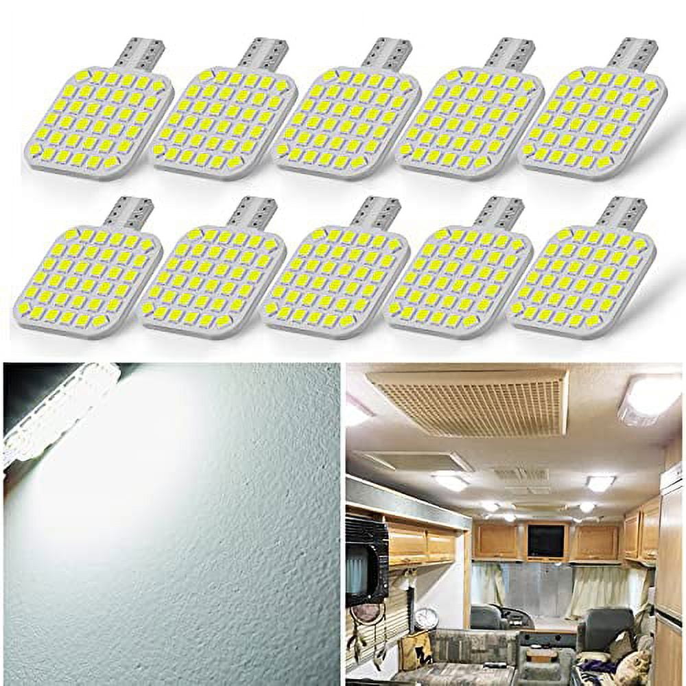 BRISHINE 10PCS 921 Interior LED Light Bulbs for RV, Super Bright 36-SMD ...