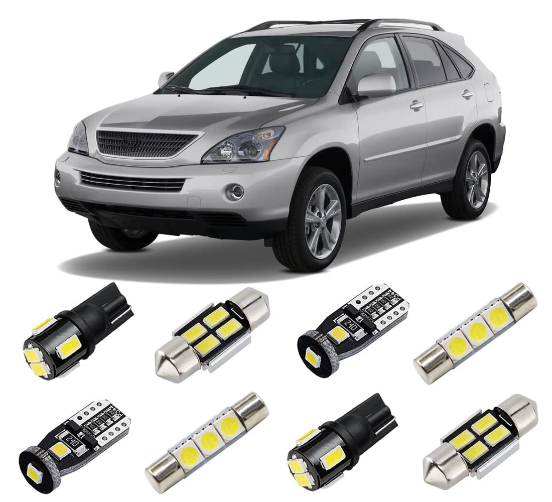 BRISHINE White LED Interior Light Kit Replacement for Lexus RX330 RX350 ...
