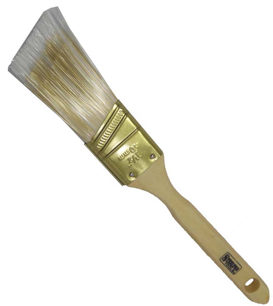 BRISTLE INDUSTRIAL BRUSHES 1.5" (3.8 cm) Wide Feathered Polyester Bristle Paintbrush | Pack Of 2 ...