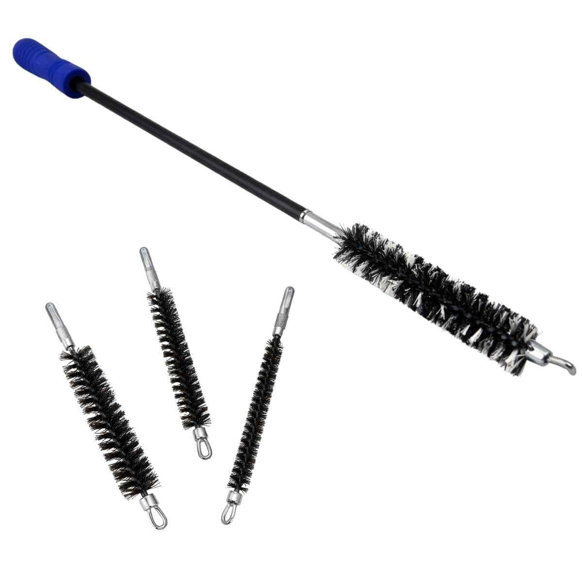 21.25" Pipe Cleaning Brush Set Flexible Tube & Lint Trap Cleaner with 3 ...