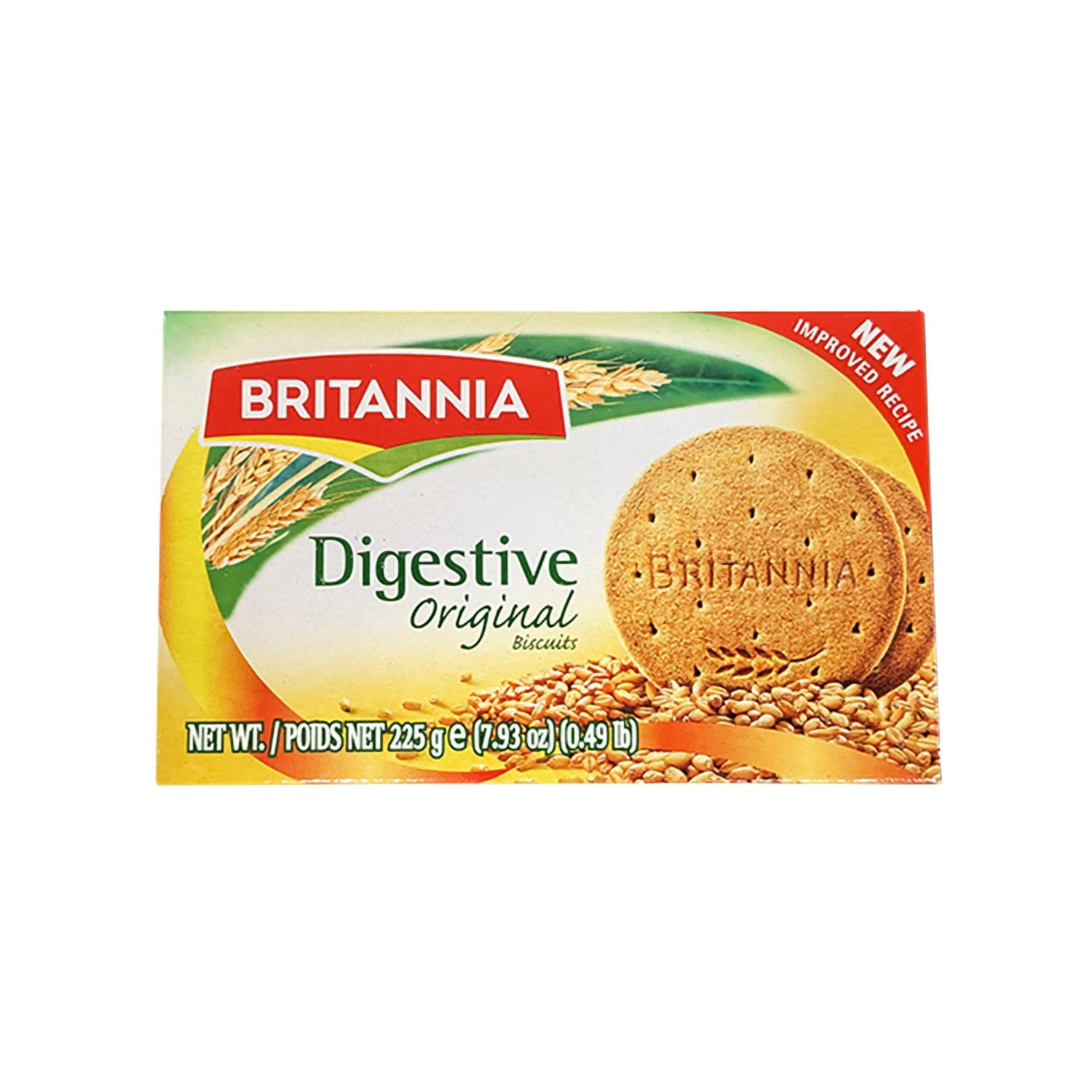 BRITANNIA Digestive Original Biscuits 7.93oz (225g) - Whole Wheat ...
