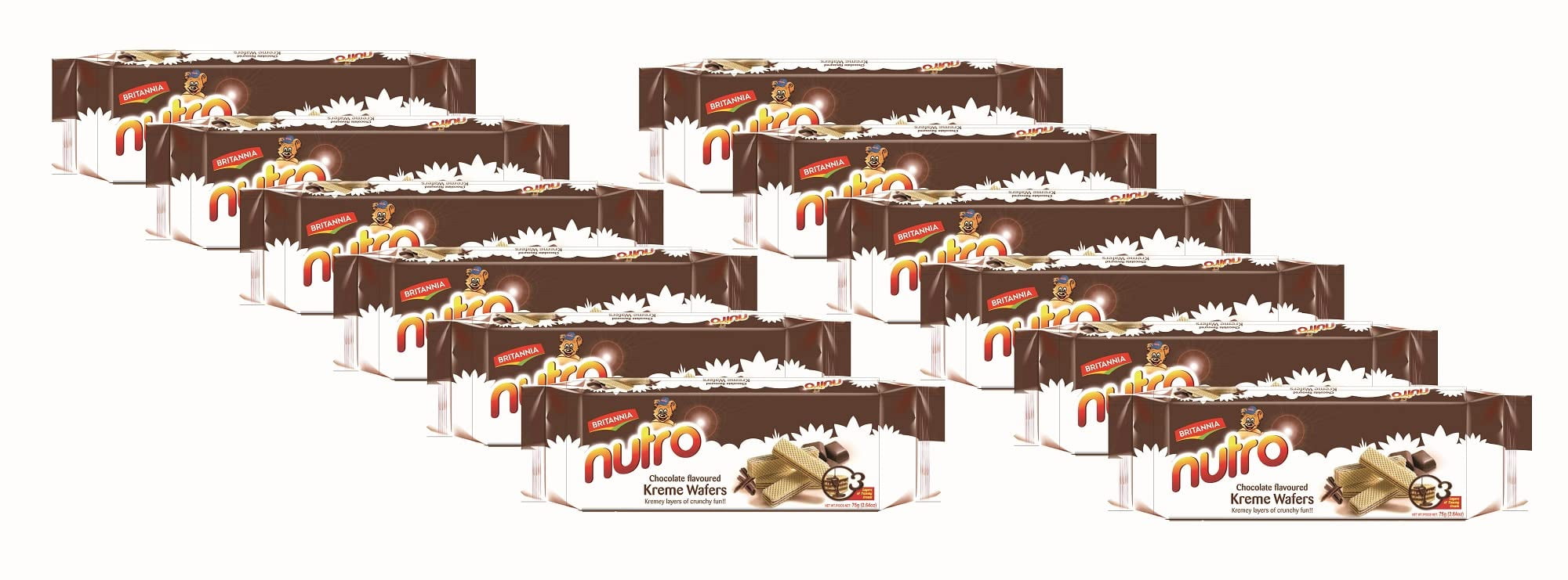 BRITANNIA Nutro Chocolate Cream Wafers 2.64oz (75g) - Healthy Breakfast ...
