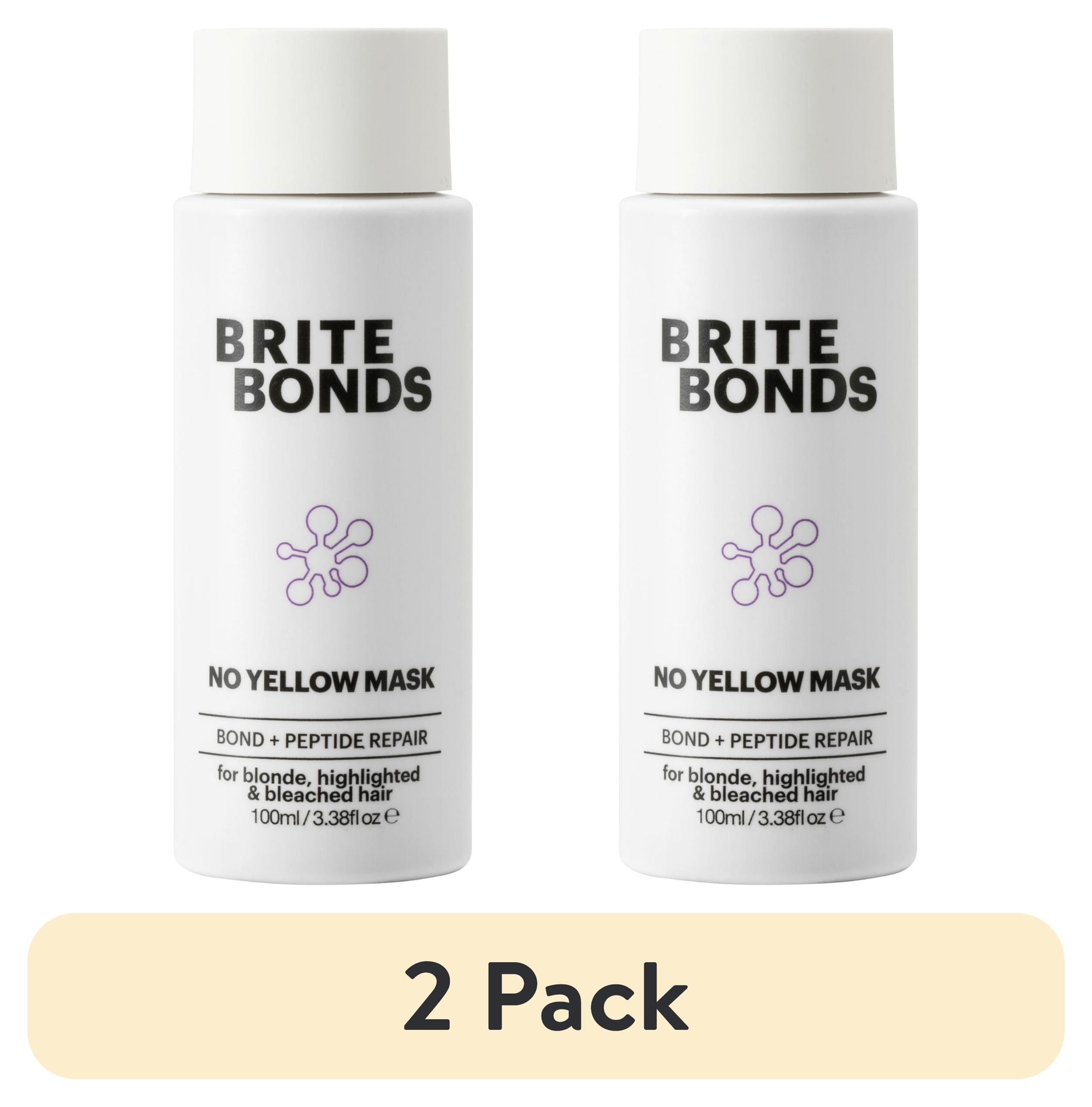 (2 pack) BRITE BONDS No Yellow Toning Mask for Blonde, Silver, & Gray ...