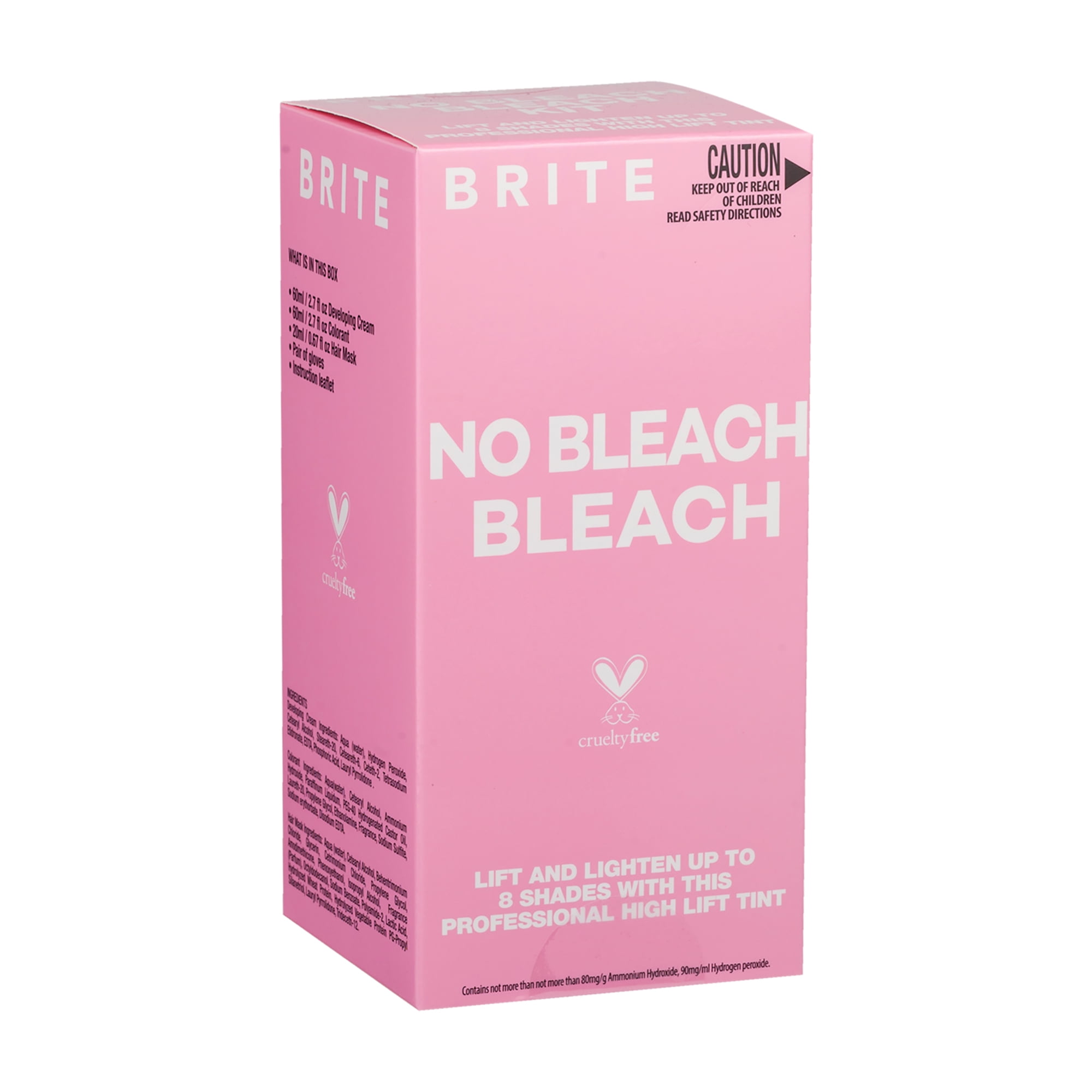 BRITE "No Bleach". Bleach Free for Unbleached or Darker Hair. - Walmart.com