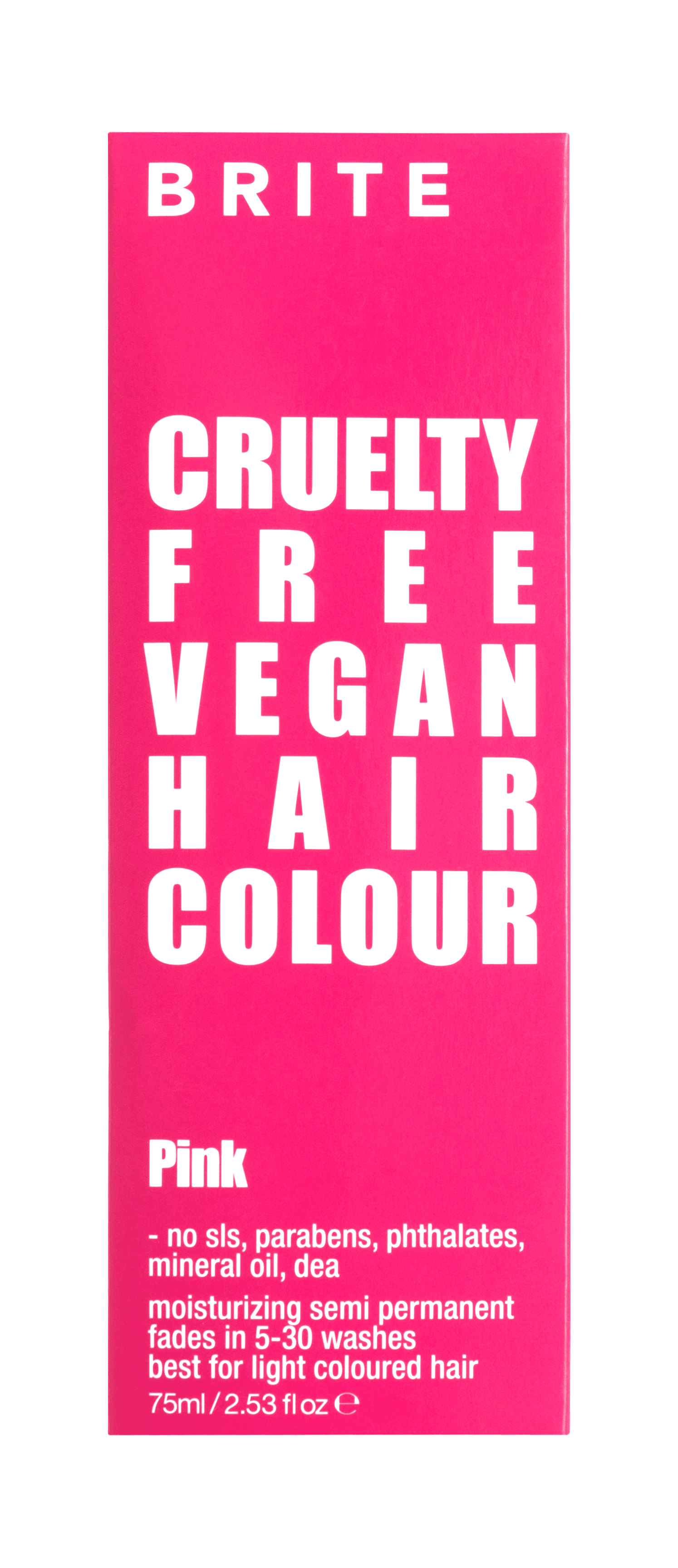 BRITE Pink Instant Color. Semi-Permanent, PPD Free, Ammonia Free, Vegan ...