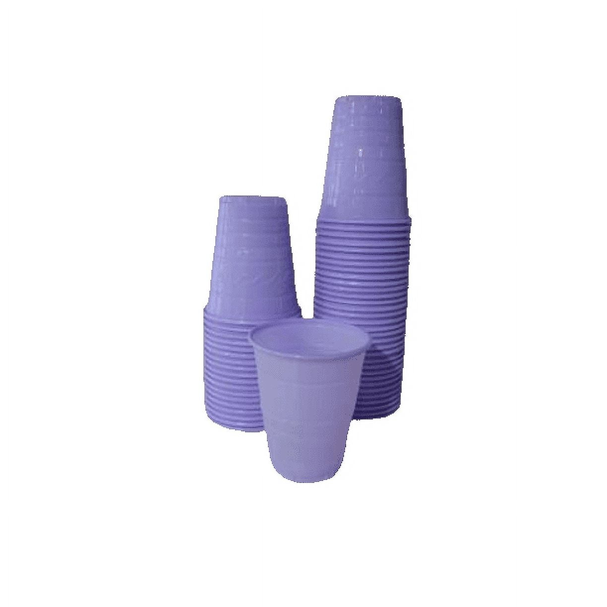 BriteDent Lavender/Purple 1000 Disposable Plastic Cups, 5 oz, Embossed ...