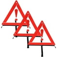 BRITEGUARD 3 Piece Reflective Road Safety Triangle with Warning ...