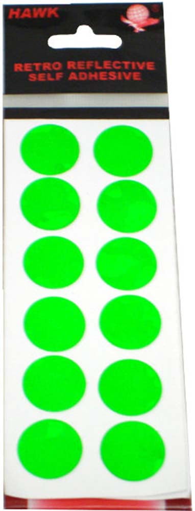 BRITEGUARD Green Self-Adhesive Reflective Dots | ¾" (1.9 cm) Diameter ...