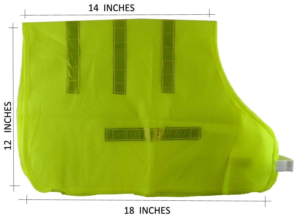 BRITEGUARD Neon Yellow Medium Pet Vest | Tailored for 14" (35.6 cm) Dog ...