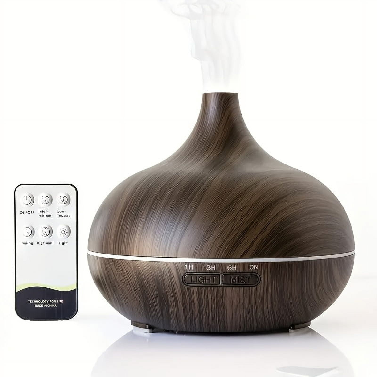 BRJSQ 16.91oz Essential Oil Diffuser Remote Control Ultrasonic Aromatherapy Oil Diffusers Cool ...