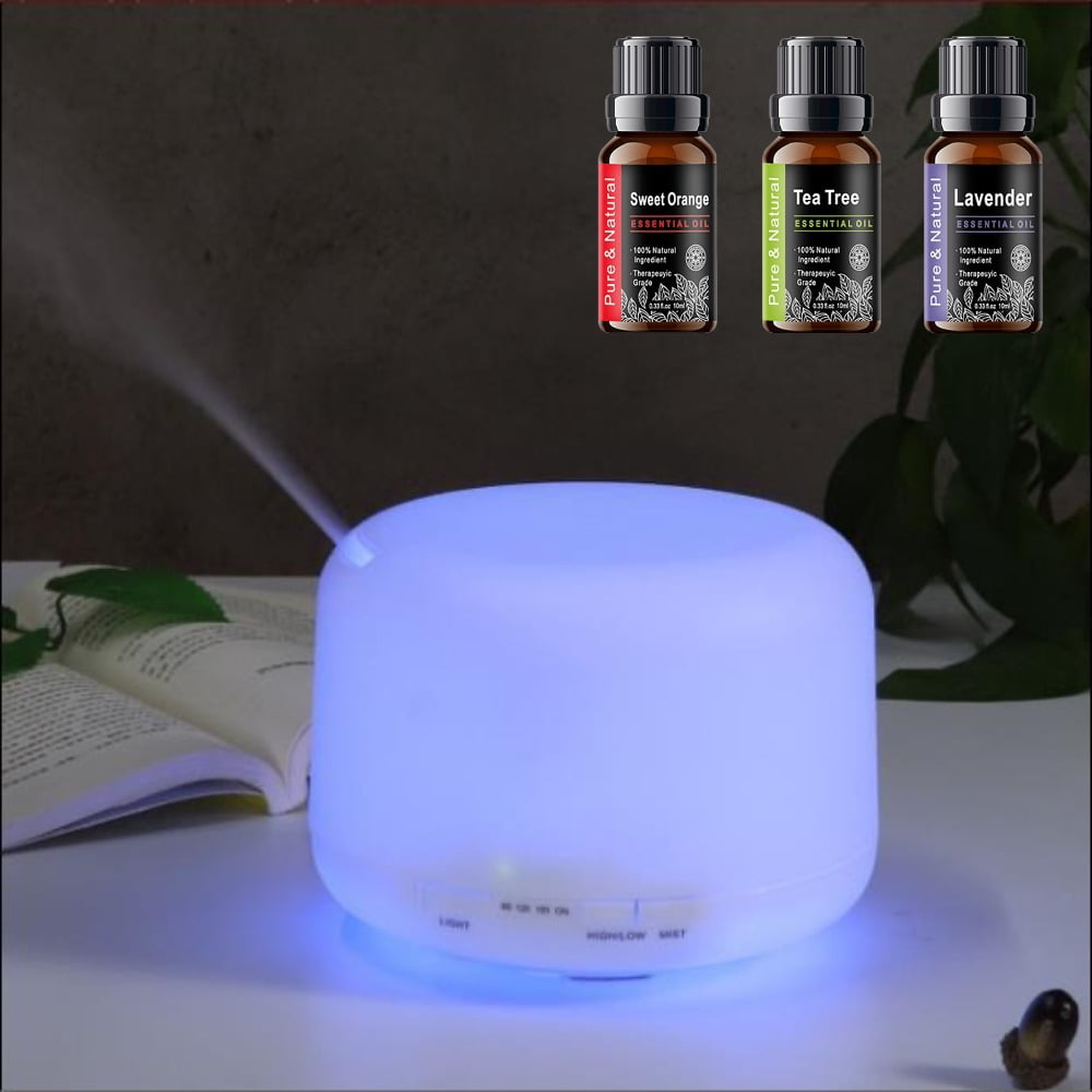 BRJSQ 【3 Oils Included】300ML Aromatherapy Diffuser with Remote - 7 Mood ...