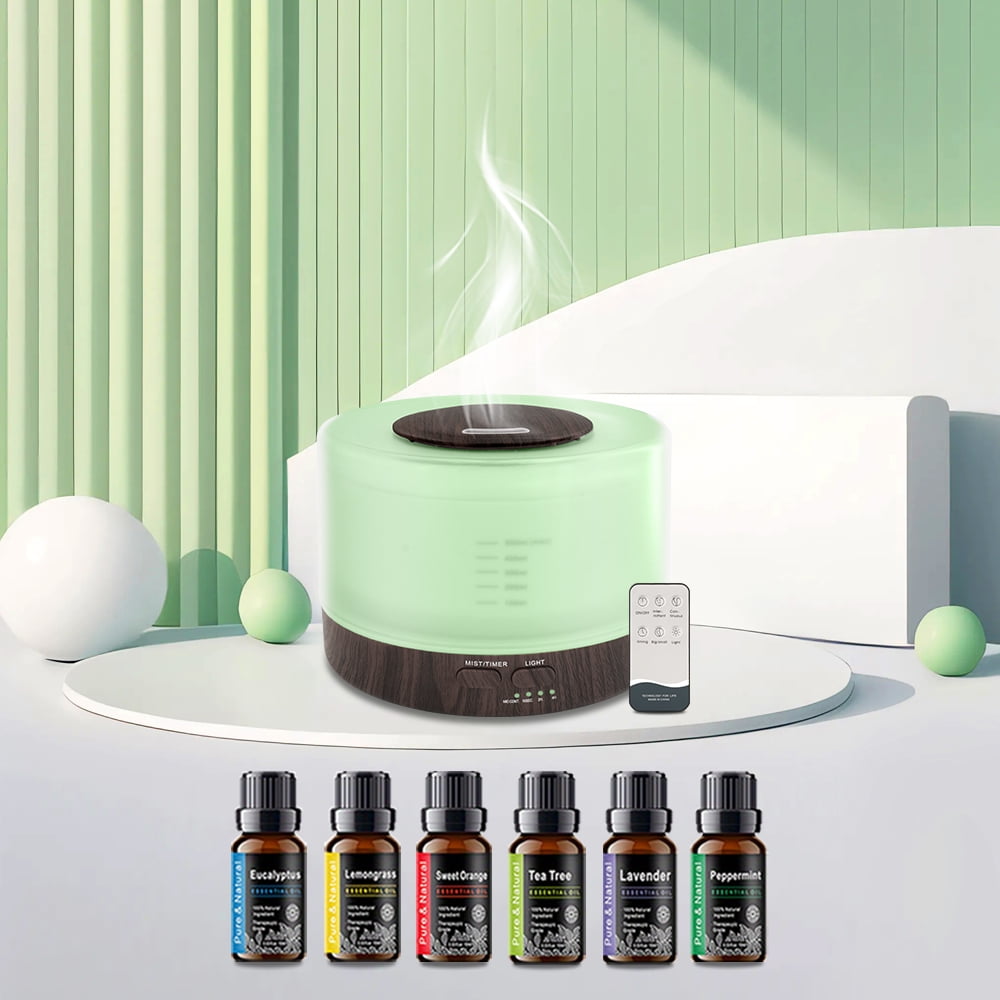 BRJSQ Premium Essential Oil Diffuser Gift Set – 5-in-1 Ultrasonic ...