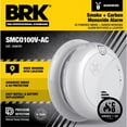 BRK Voice and Location Alert Hard-Wired w/Battery Back-Up Photoelectric Smoke and Carbon ...