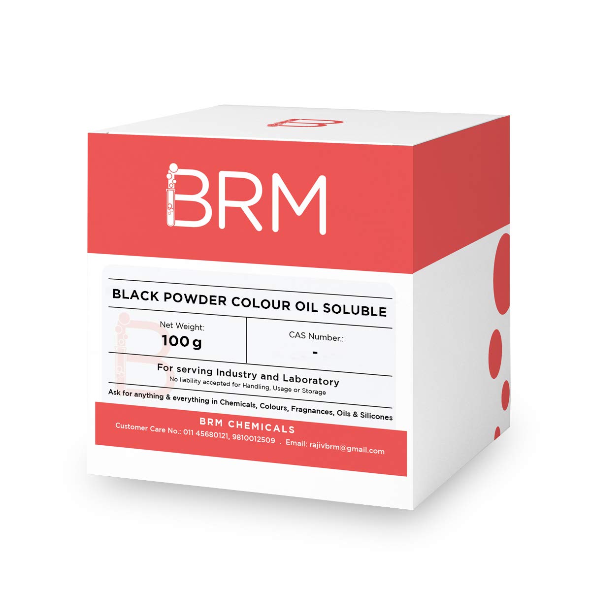 BRM Chemicals Black Powder Colour 100 Grams Oil Soluble for Soap Making ...