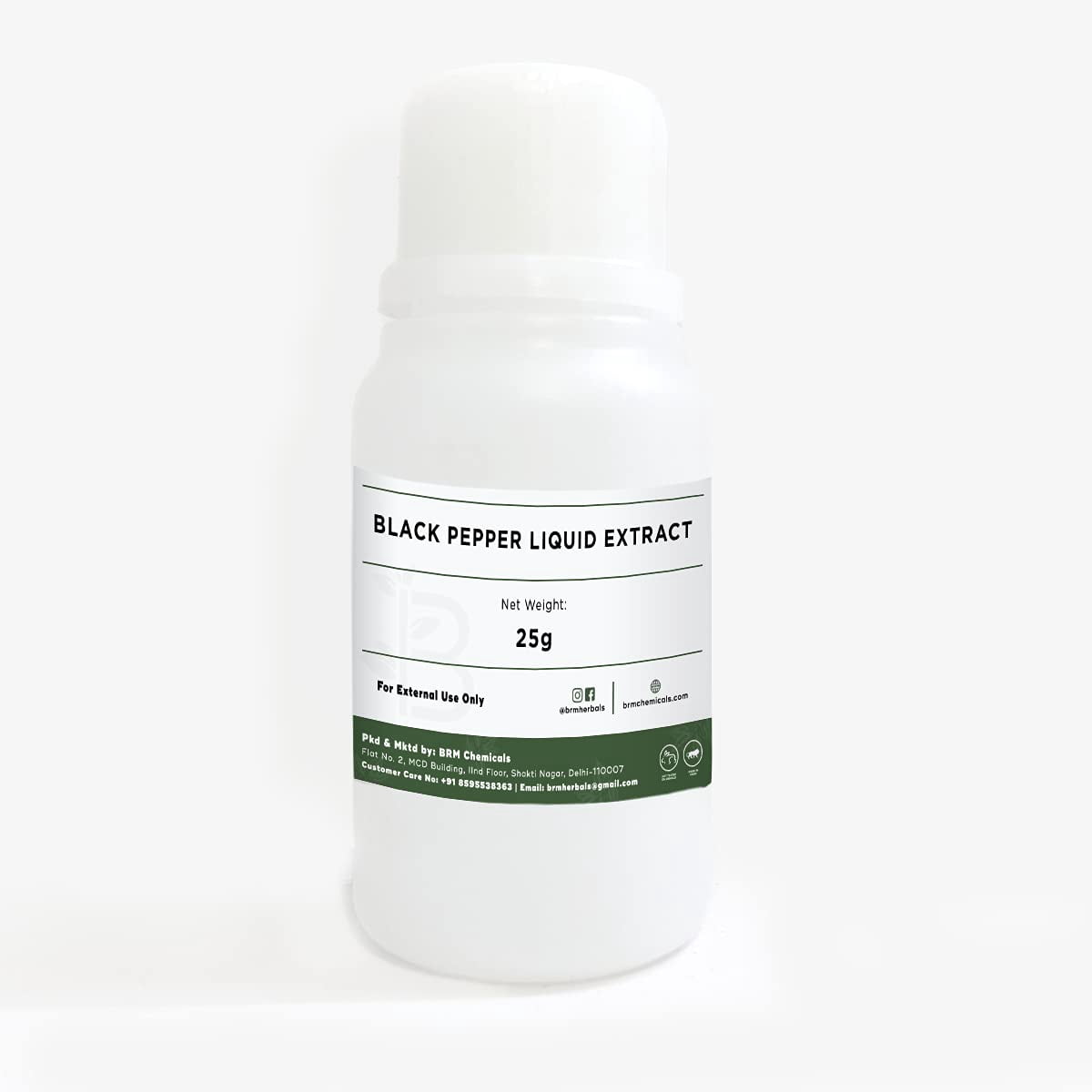 BRM Herbals Black Pepper Liquid Extract Water Soluble 25 Grams For Soap ...
