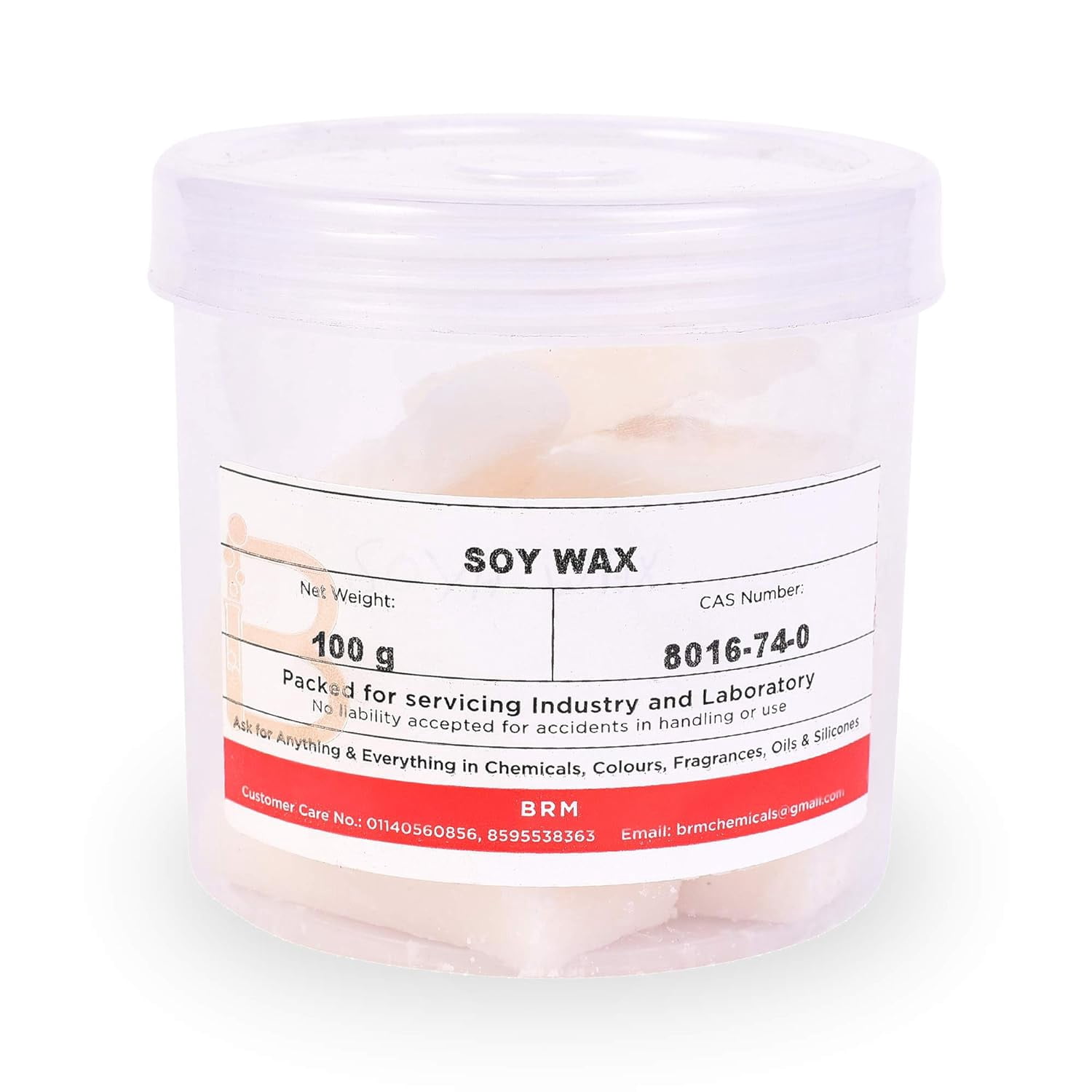 BRM Herbals Soy Wax 100 Grams For Candle Making Craft Candles Refined ...