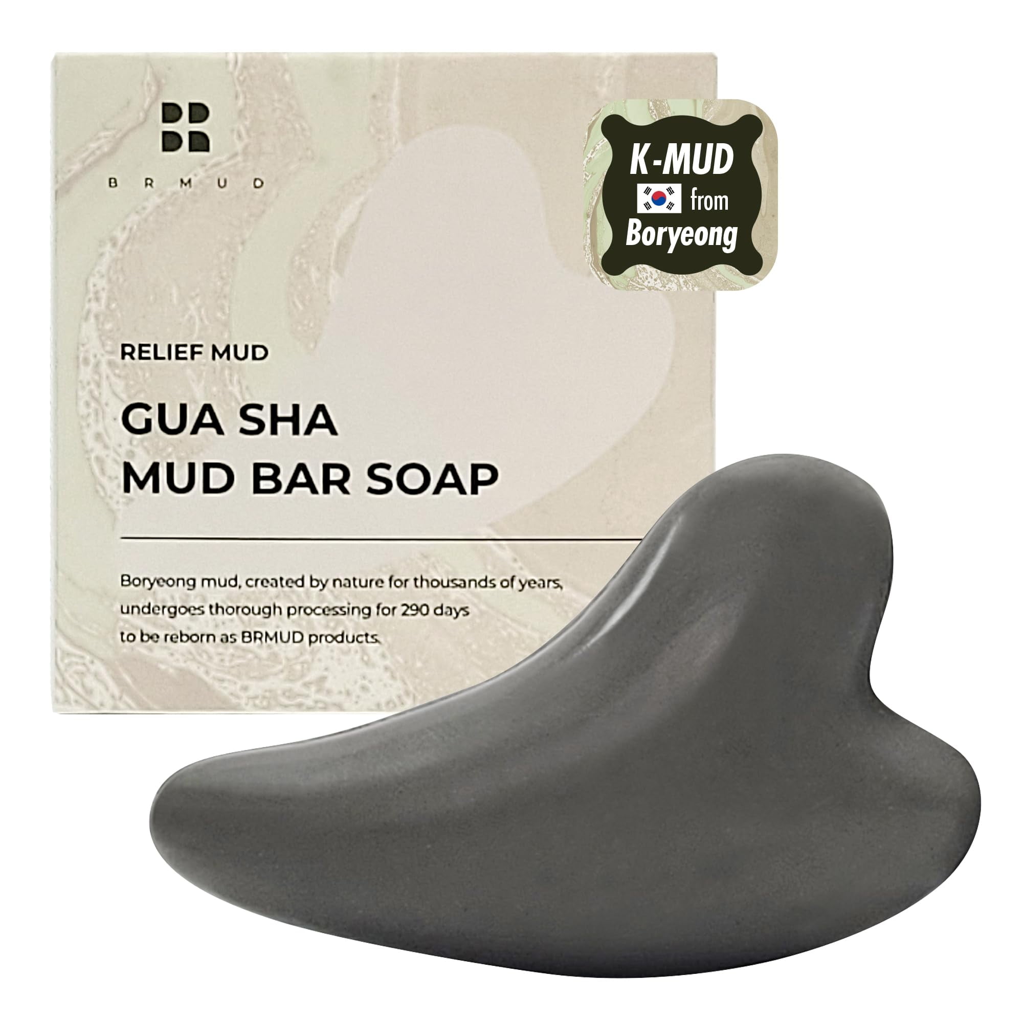 BRMUD Relief Mud Gua CCF19 Sha Mud Bar Soap - Mud Mask Massager ...