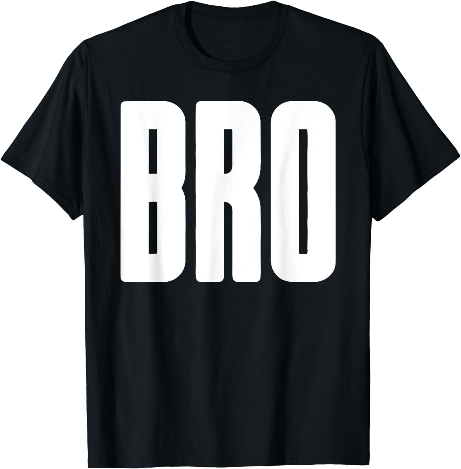 BRO T-Shirt - Big Little Buddy Friend Cool Fraternity Tee Black Large ...