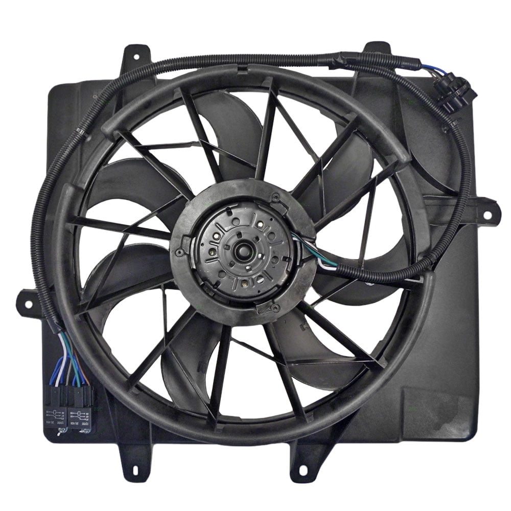 BROCK Radiator Cooling Fan Motor with 4 Pin Connector Assembly ...