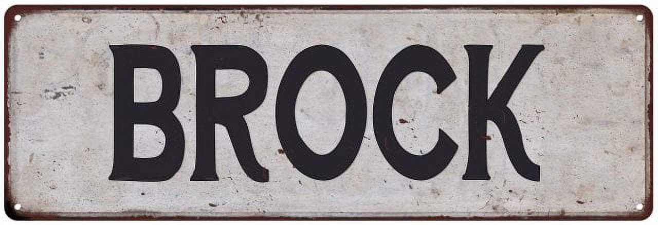 BROCK Vintage Look Rustic Chic Metal Sign 8x24 108240036257 - Walmart.com